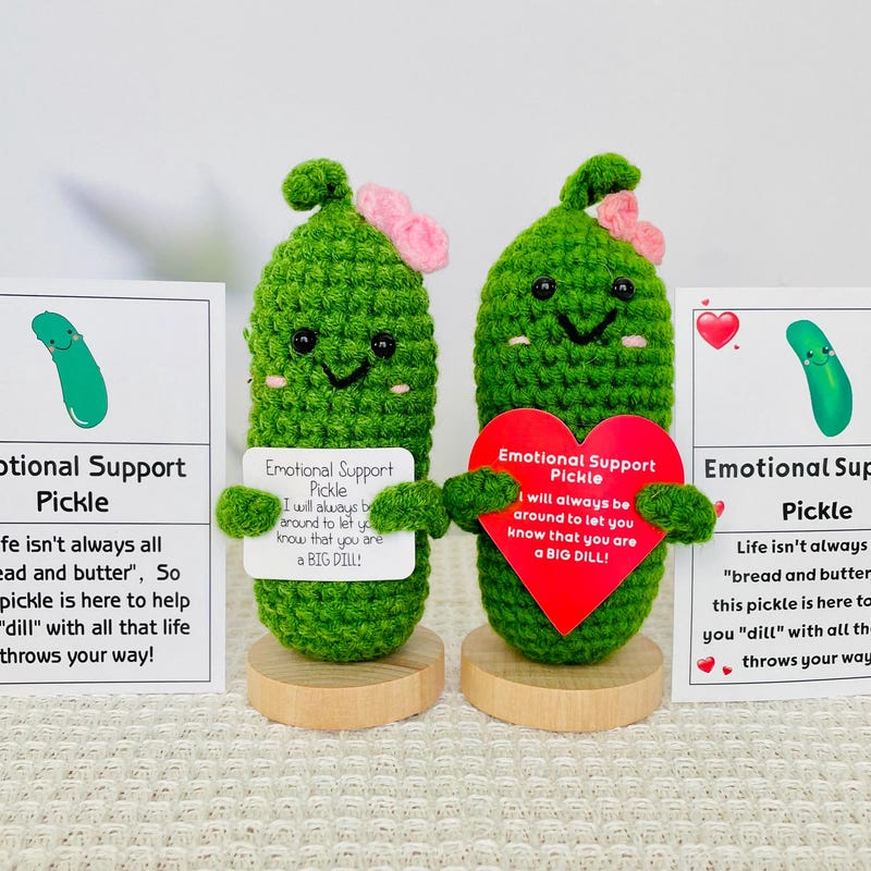 Emotional Support Pickle - Etsy