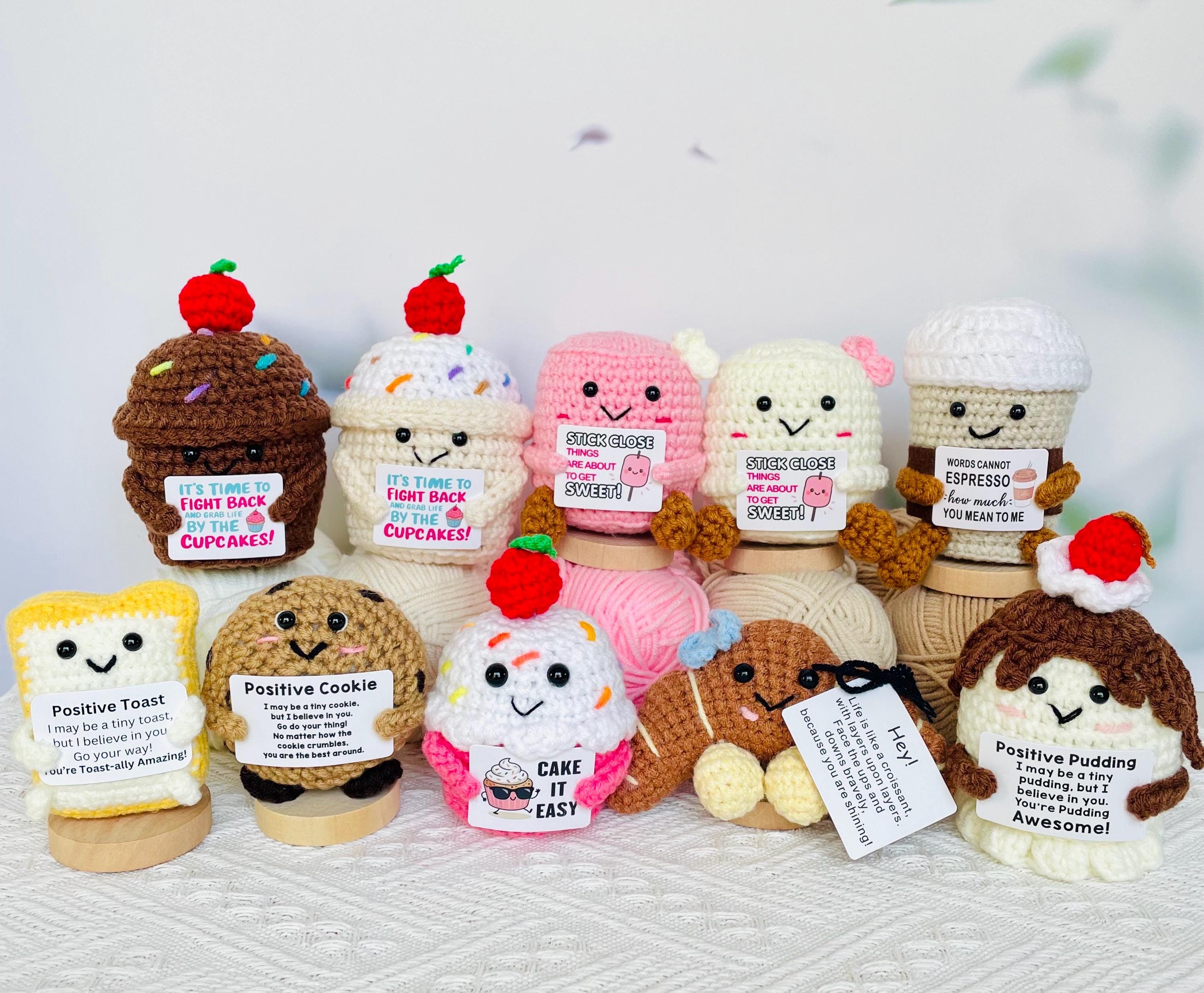 Amuseable Crochet Food & Animal Desk Decor, Positive Gift - Etsy