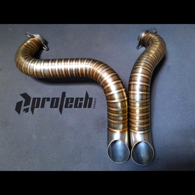 Laf Pipe Exhaust Custom Cut Pie Harley-davidson Sportster 2-1 Handmade ...