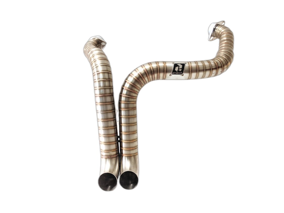 Laf Pipe Exhaust Custom Cut Pie Harley-davidson Sportster 2-1 Handmade ...