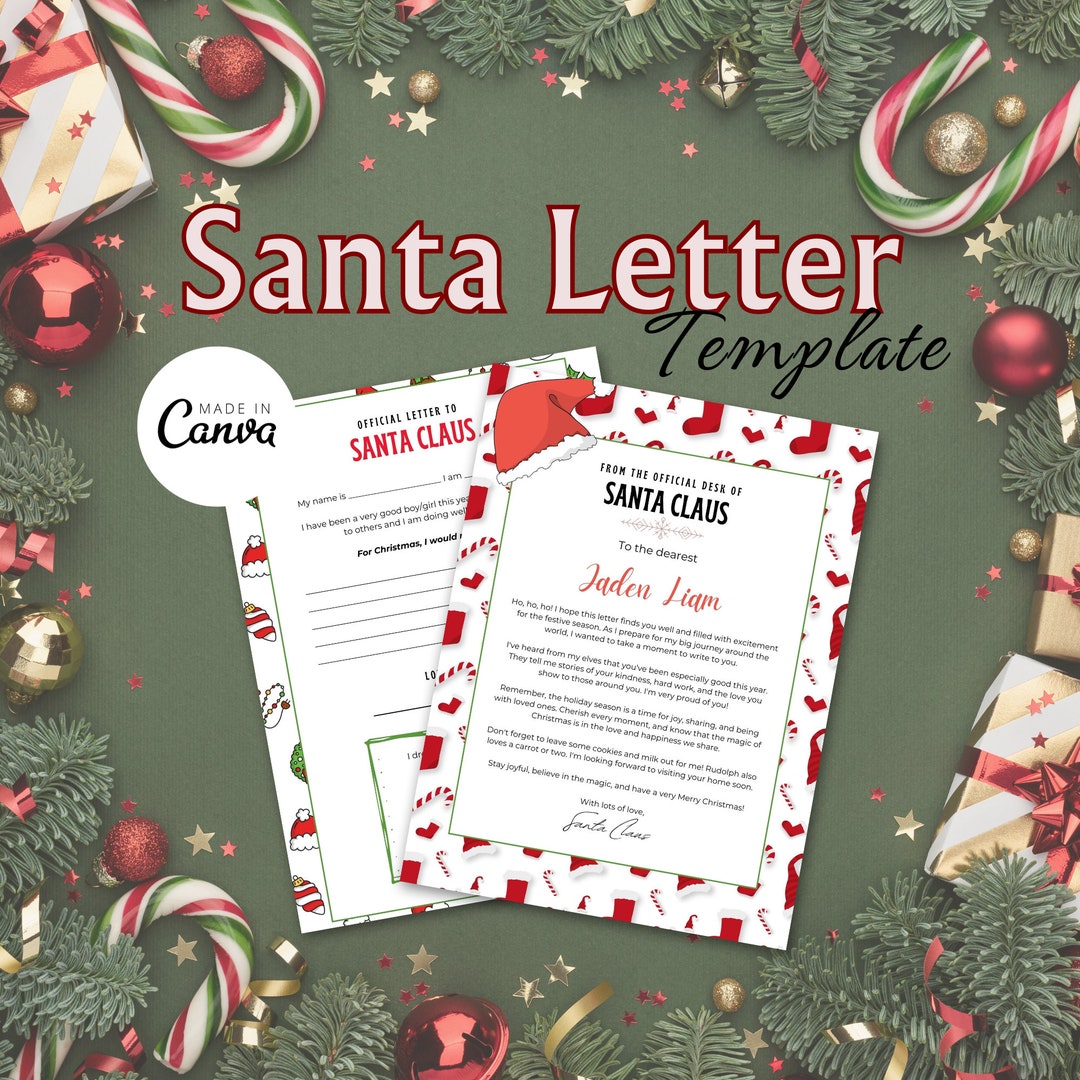 Fully Editable Santa Letter. Create Magical Memories With Your - Etsy