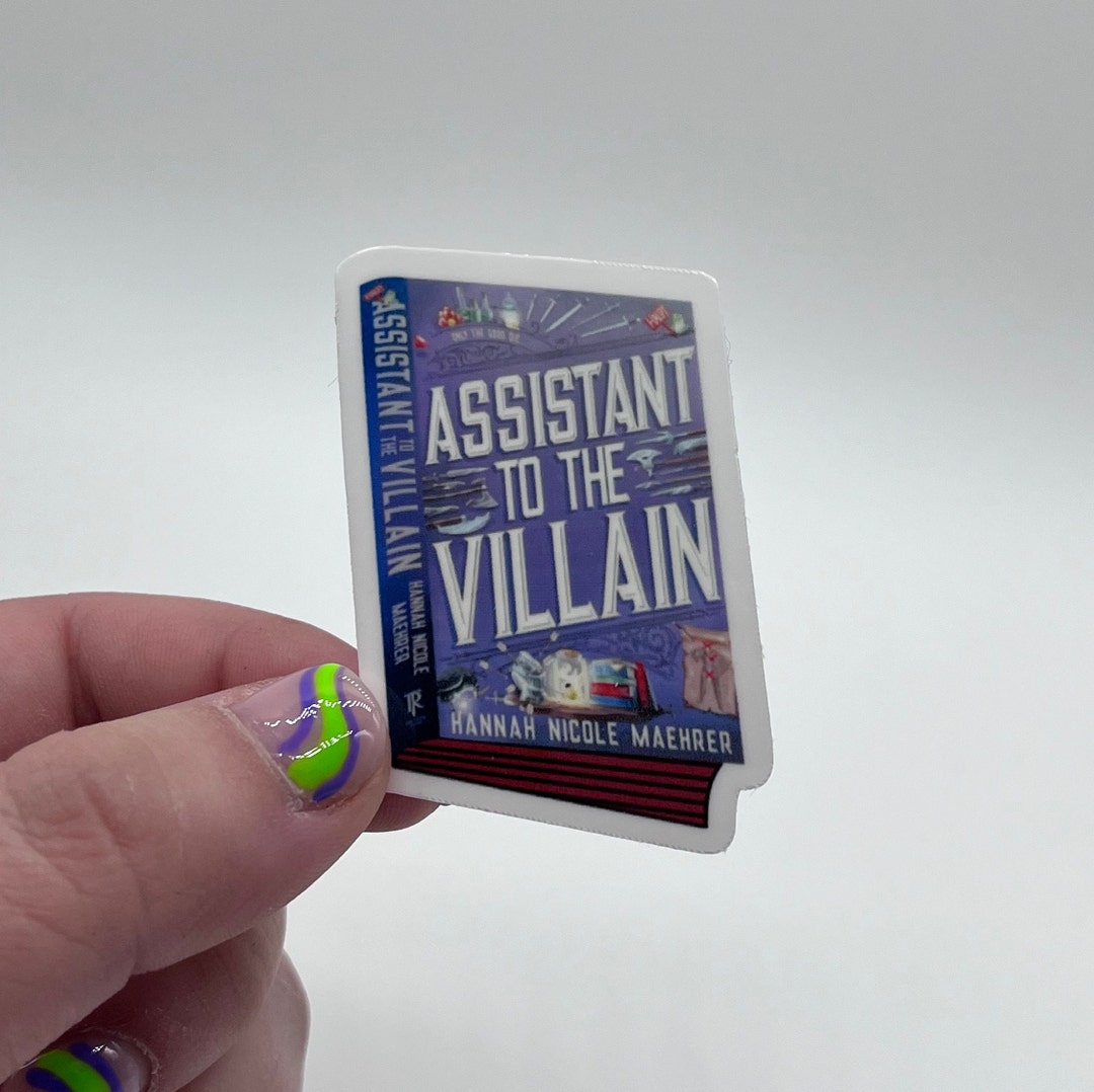 Assistant to the Villain Bookish Sticker Sprayed Edges Custom Book ...