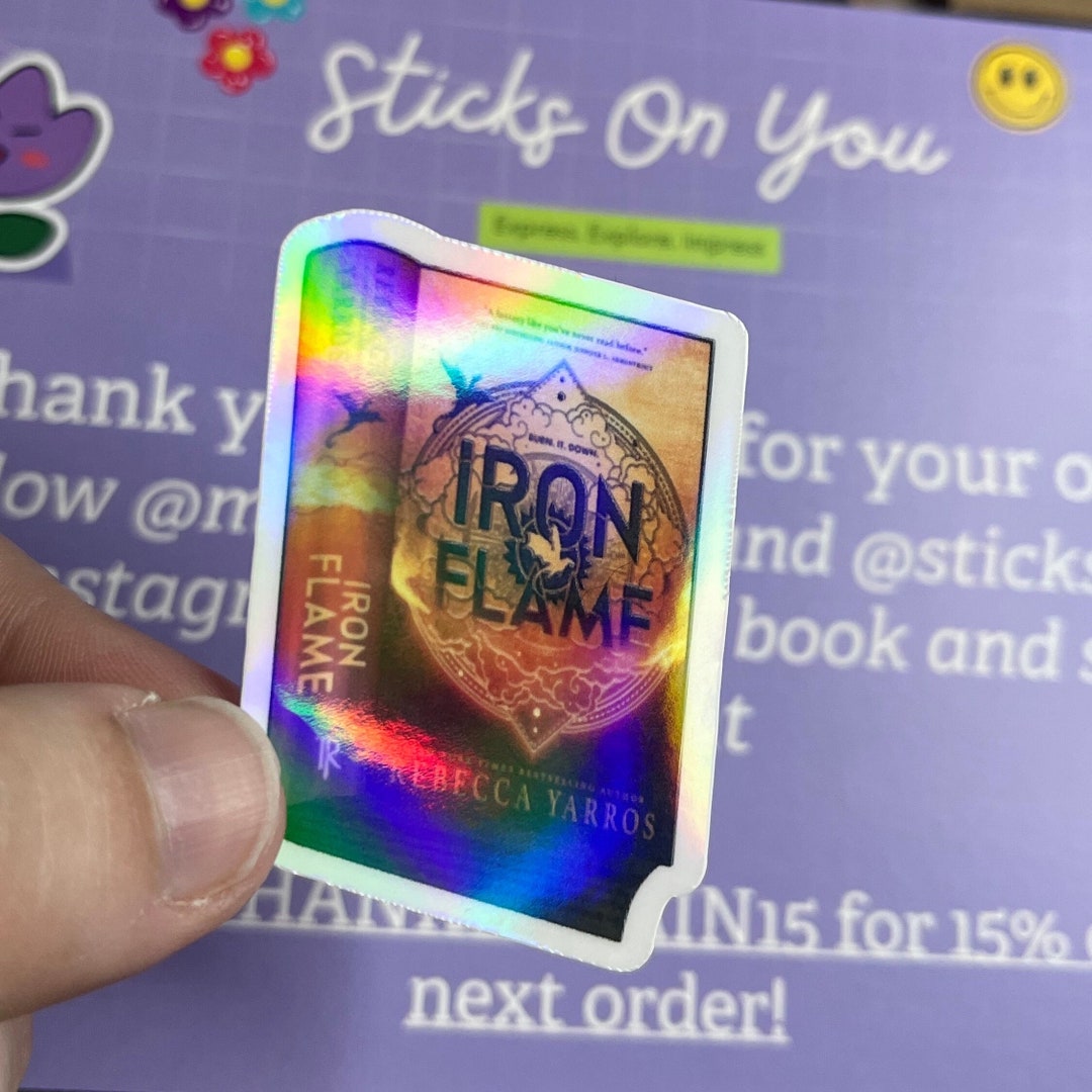 Iron Flame Sticker sprayed Edges - Etsy