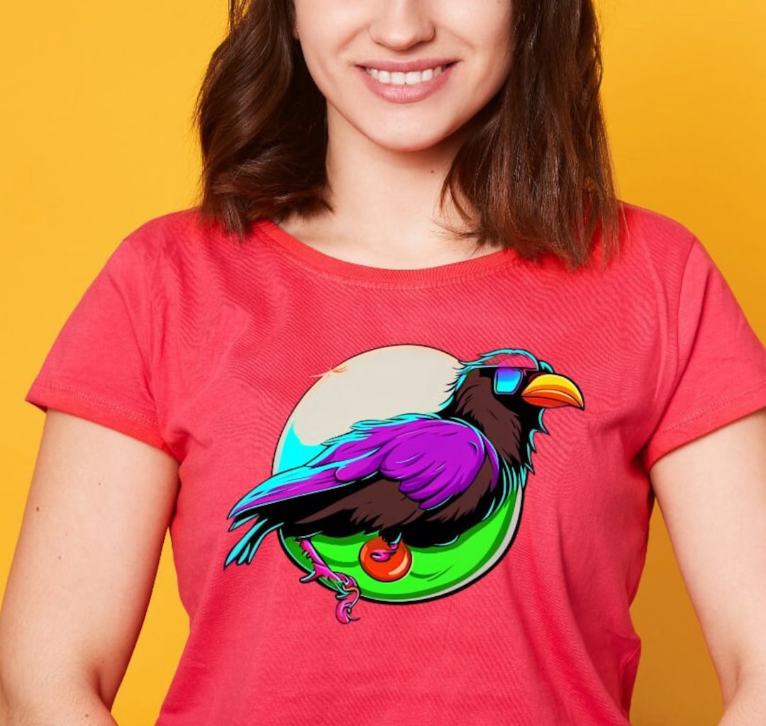 Crow Tshirt Design Digital Download Animal Graphic Design - Etsy