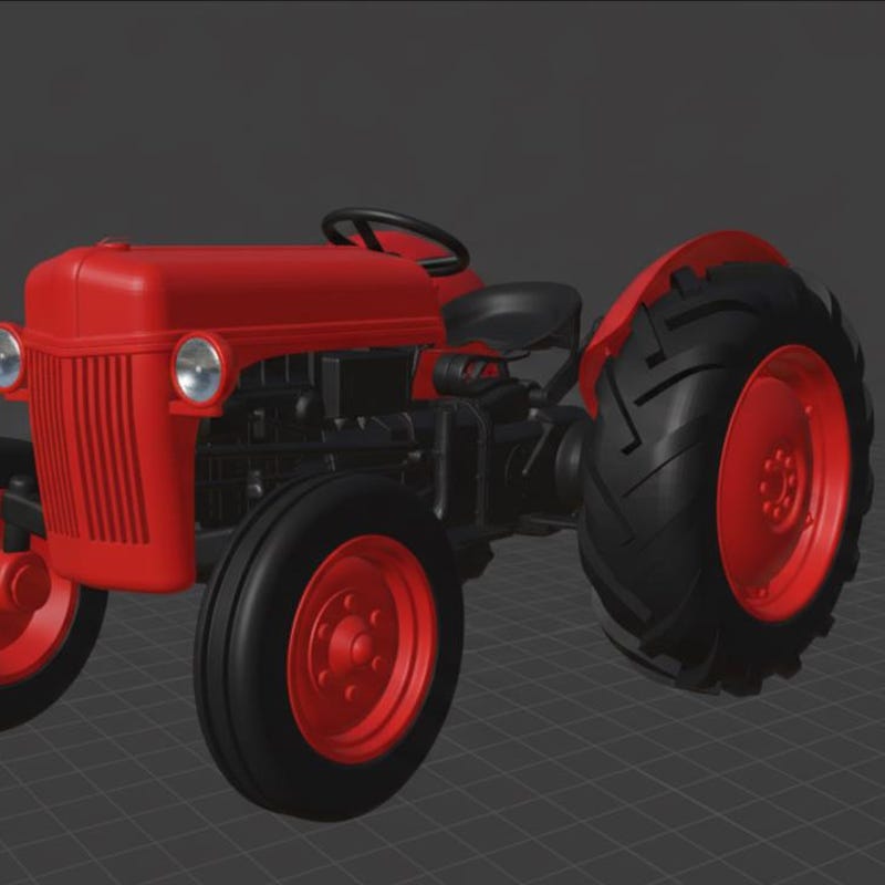 Tractor 3d Print Birthday - Etsy
