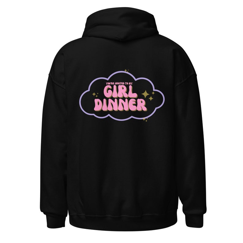 Girl Dinner Oversized Hoodie, Tik Tok Trending, Funny Sweater, Girlie ...