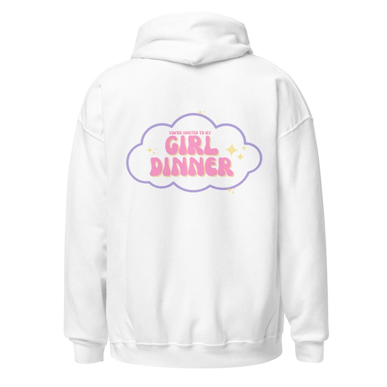 Girl Dinner Oversized Hoodie, Tik Tok Trending, Funny Sweater, Girlie ...