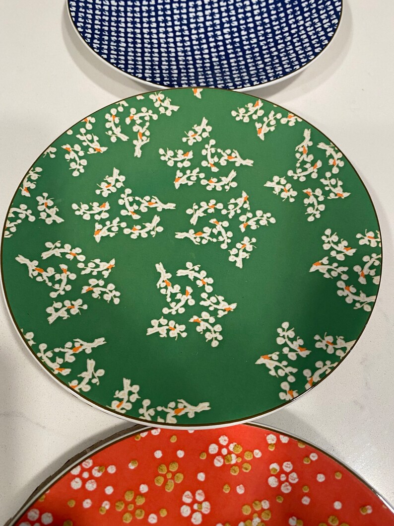 Vintage Pier 1 Imports Multicolored Appetizer Plates in Box. - Etsy