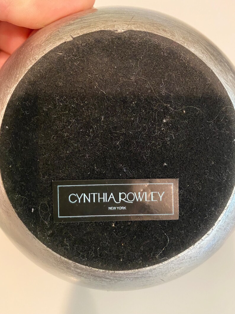 Metal Designer Ring Dish by Cynthia Rowley New York. - Etsy