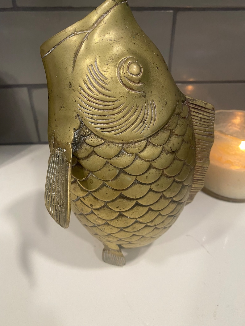 Mid Century Solid Brass Koi Fish. - Etsy