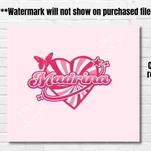 Madrina Y2K 20oz Tumbler Wrap, Skinny Sublimation Wrap, Godmother ...