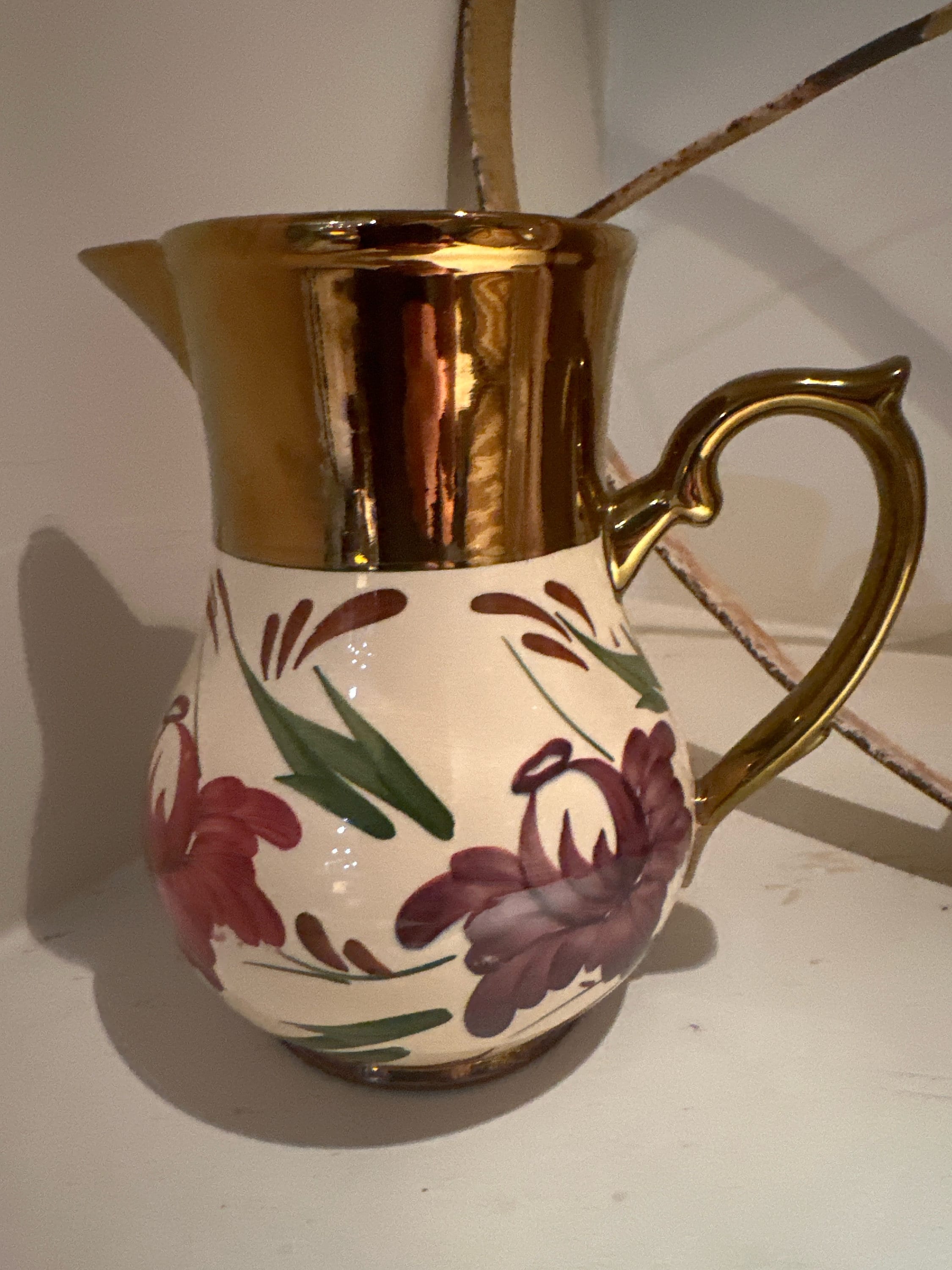 Wade England Pottery Harvest Ware Pitcher Copper Luster - Etsy