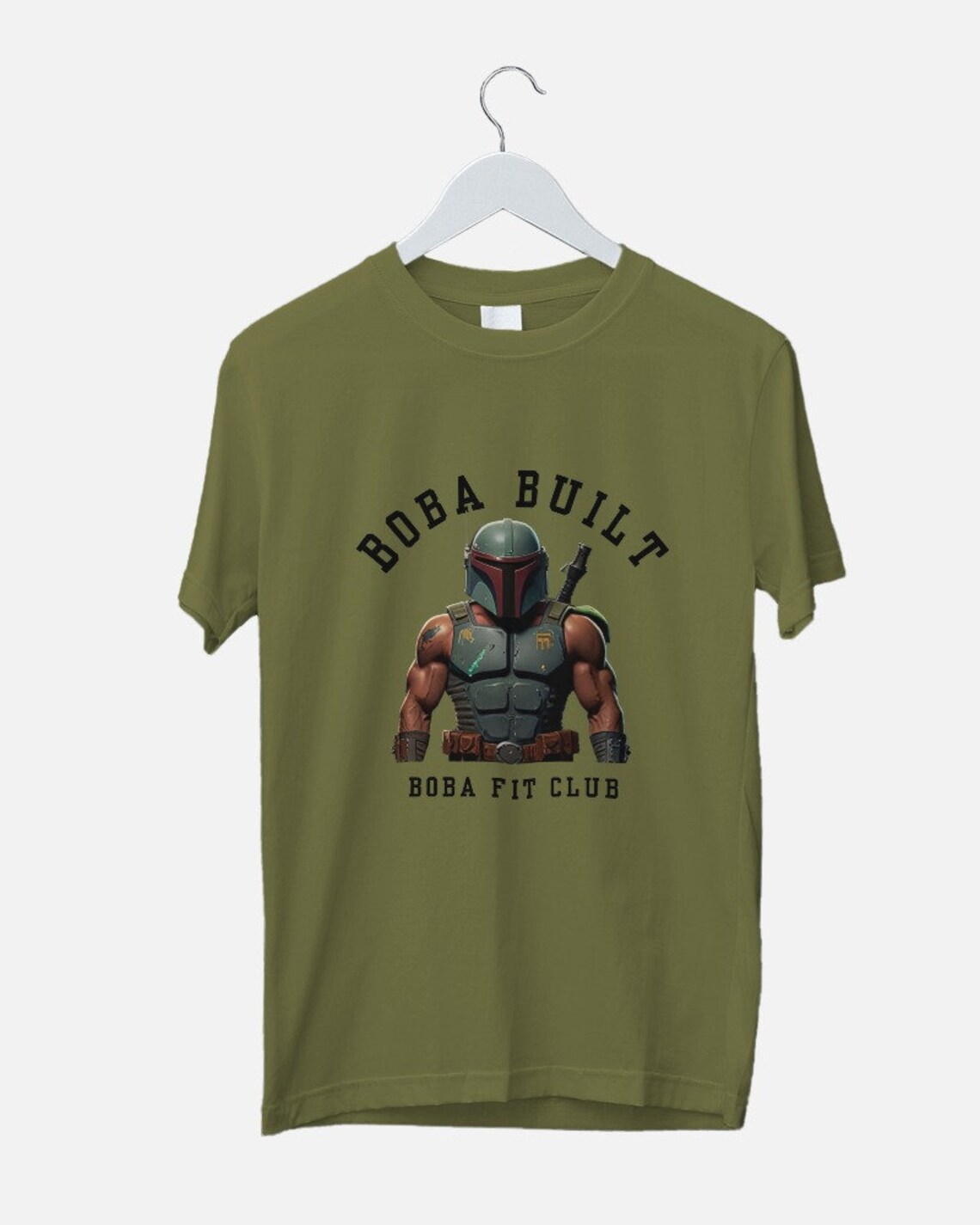 Boba Fett Short Sleeve, Boba Fit Club Shirt, Training Jersey, Gym Shirt ...