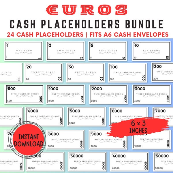 Prop Money Euro - Etsy