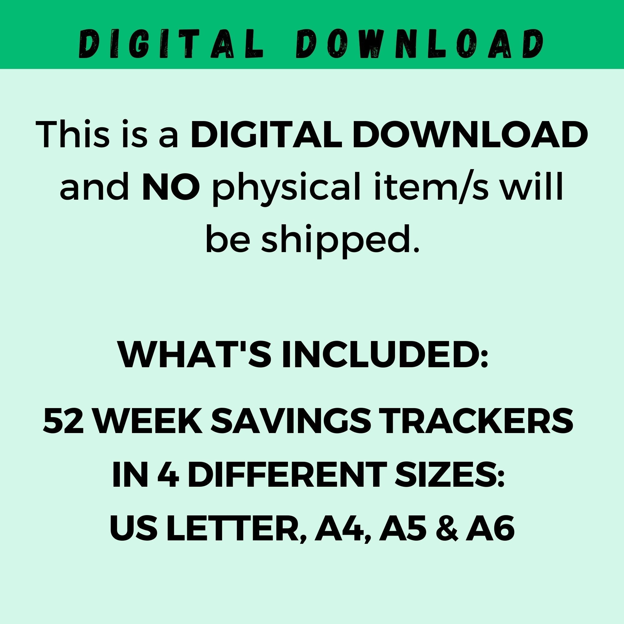 52 Week Saving Challenge Printable, 1500 Money Challenge, 1 Year ...