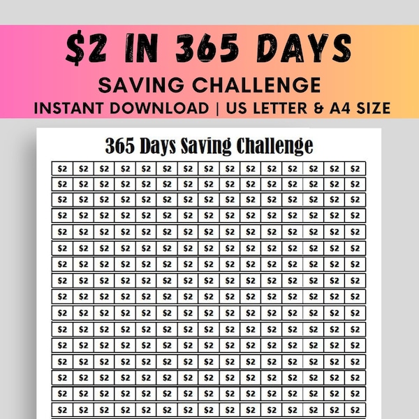 Money Challenge - Etsy