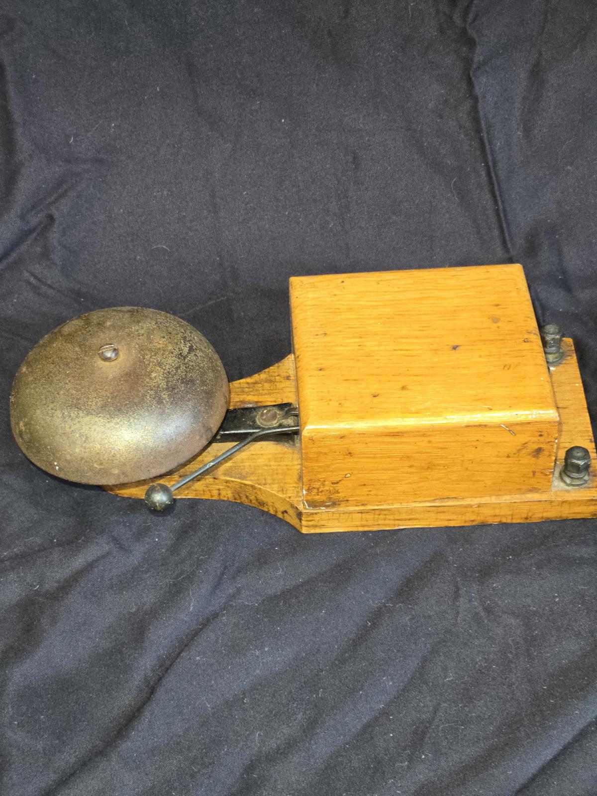 Antique Telegraph Bell With Wooden Mount - Etsy