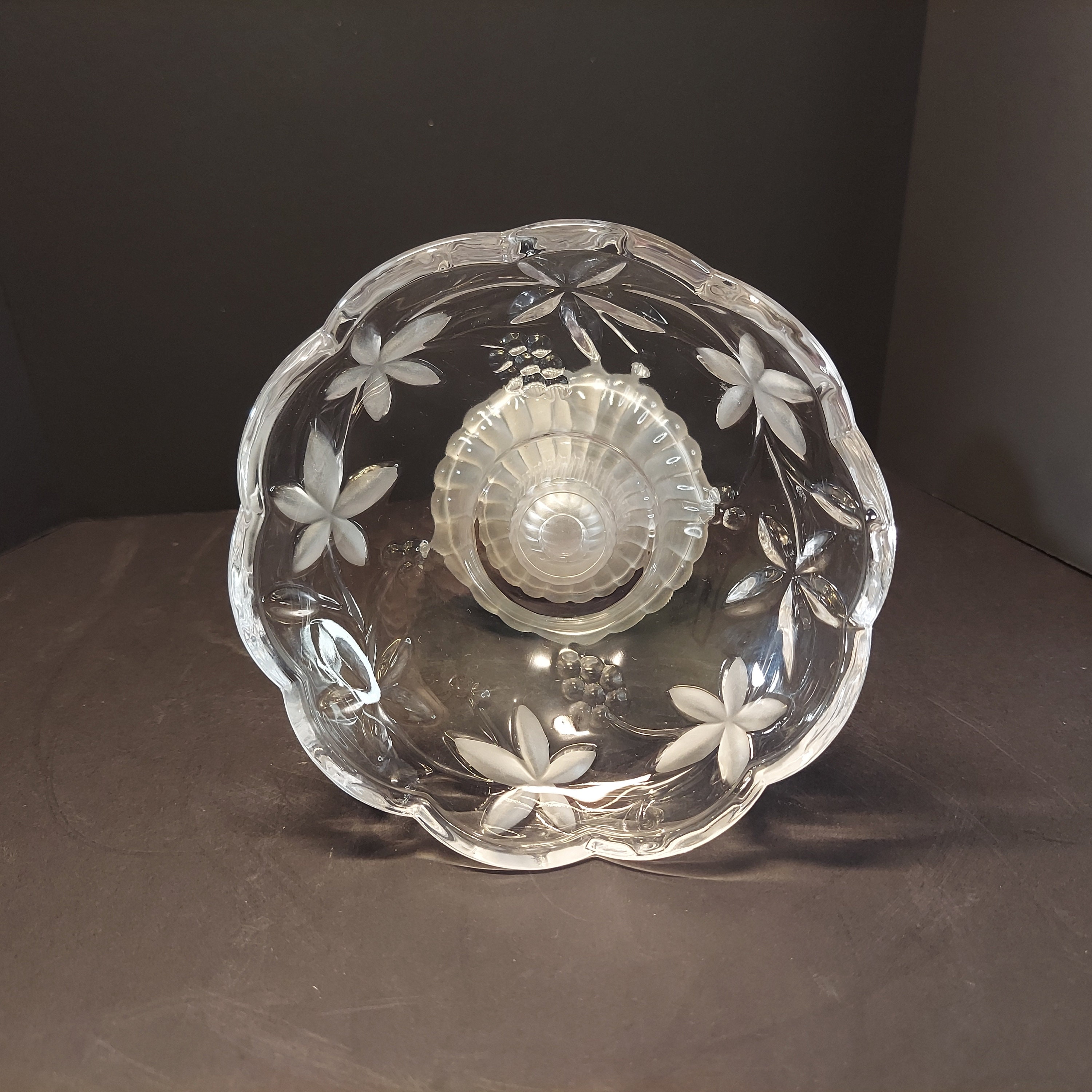 Mikasa Garden Terrace Footed Bon Bon Compote Glass Bowl Candy Dish - Etsy