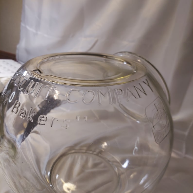 Vintage National Biscuit Company Glass Jar Countertop Store Display ...