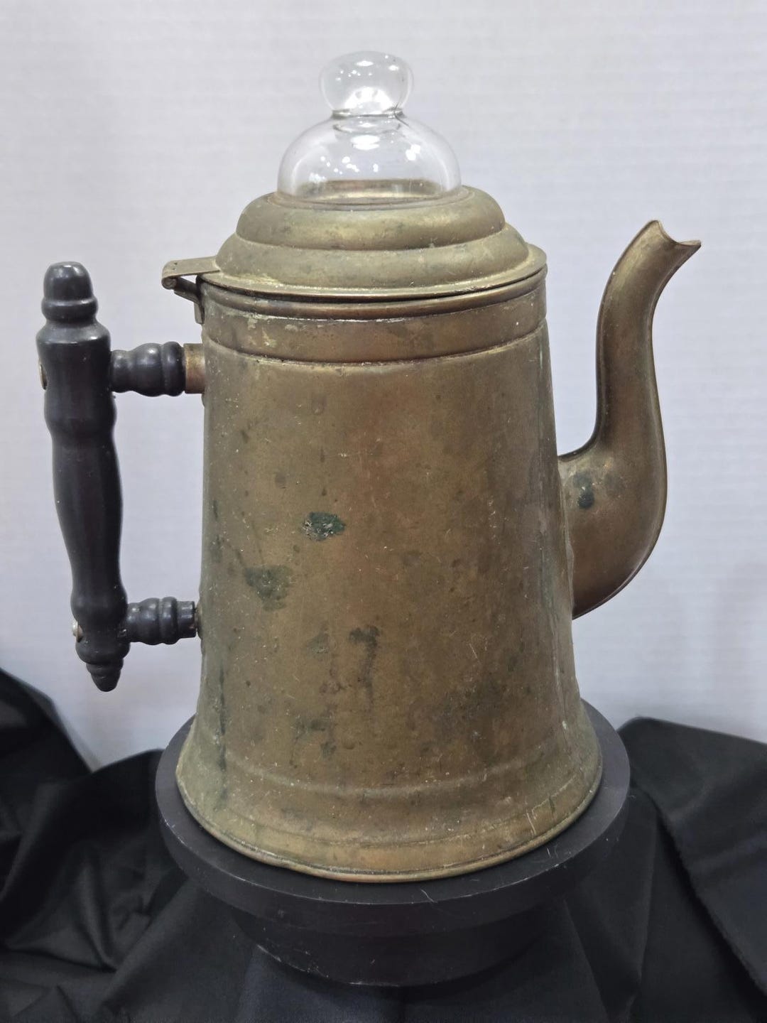 Vintage Antique Copper Coffee Pot With Glass Lid - Etsy