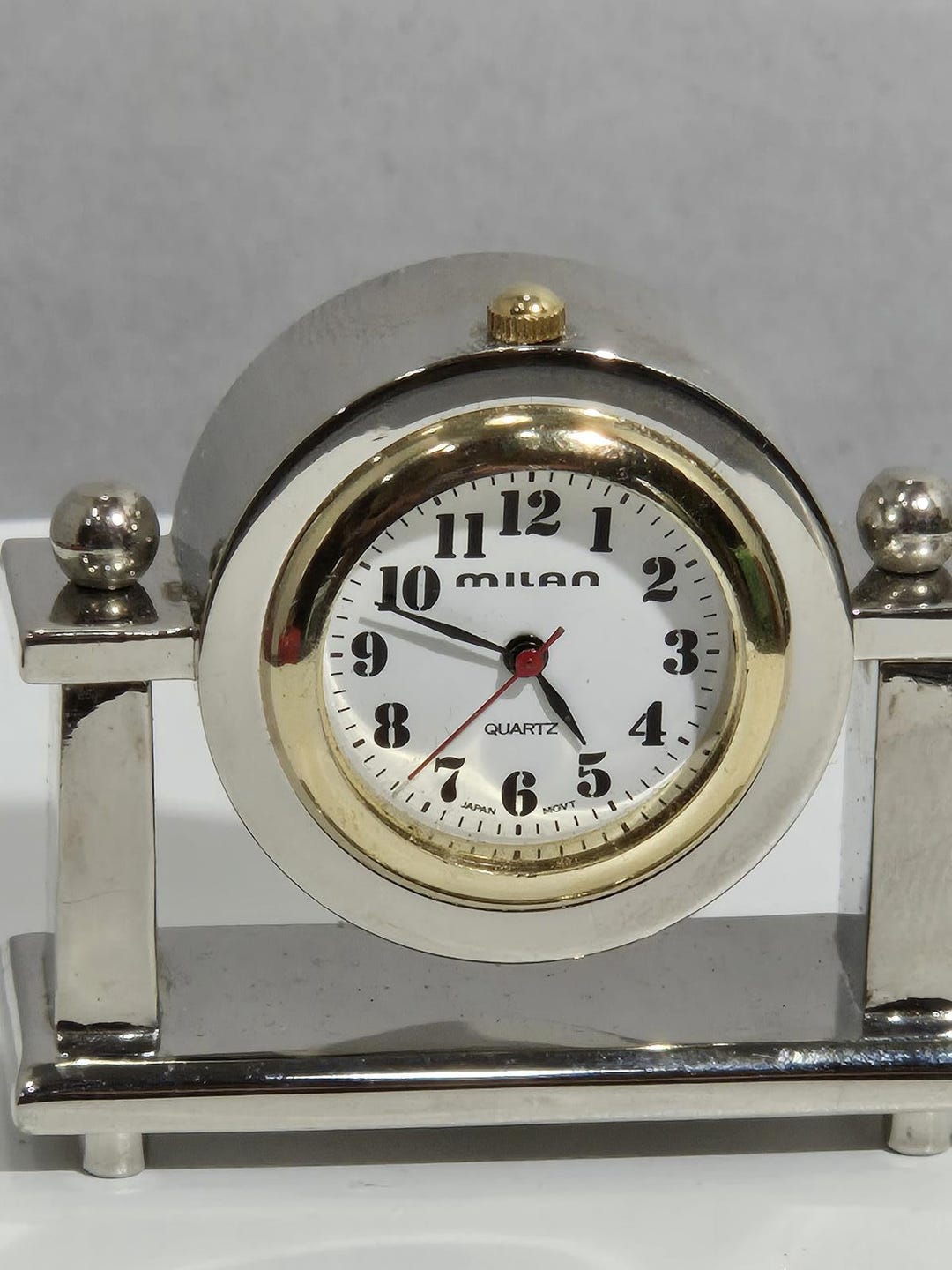 Milan Miniature Quartz Desk Clock - Etsy UK