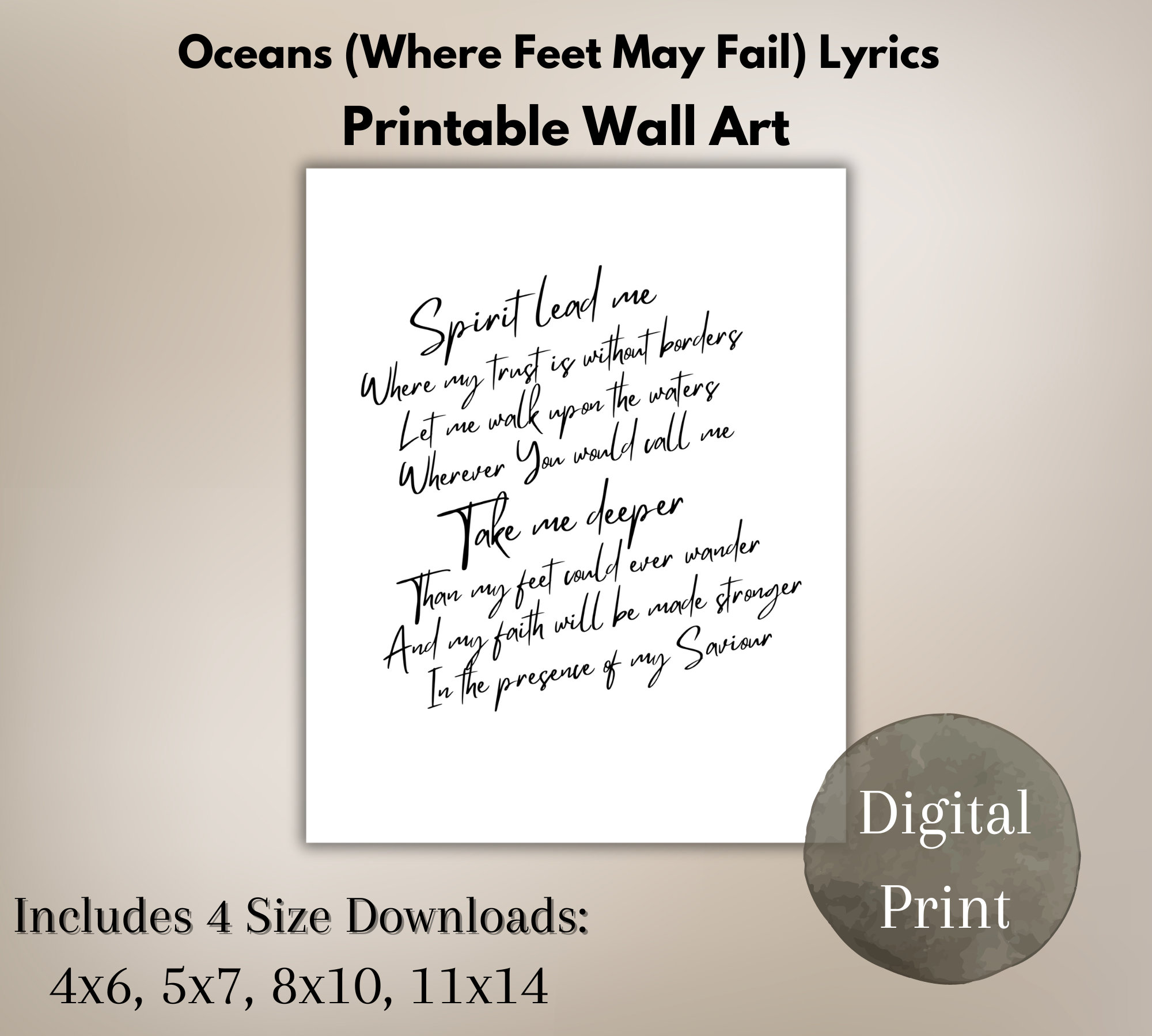 Oceans Song Lyrics