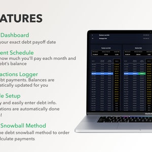 Monthly Debt Snowball Method Spreadsheet Google Sheet Debt Payoff ...
