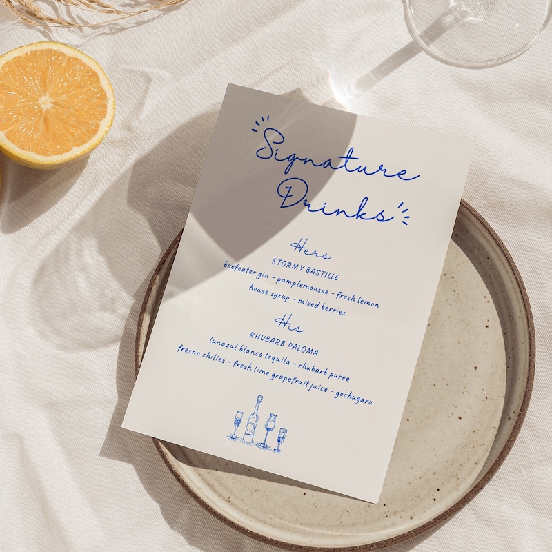 Font French Drink - Etsy