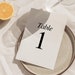 W05 - Modern Wedding Table Numbers Template - Vintage Inspired Classic ...