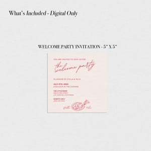 W02 - Modern Wedding Welcome Party Invitation Template - Colorful Fun ...