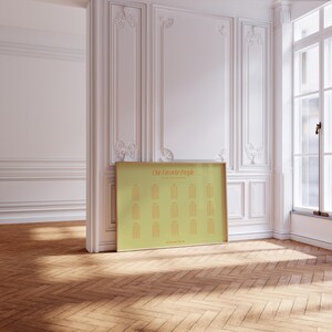 W04 - Modern Wedding Seating Chart Template - Classy Bright Traditional ...