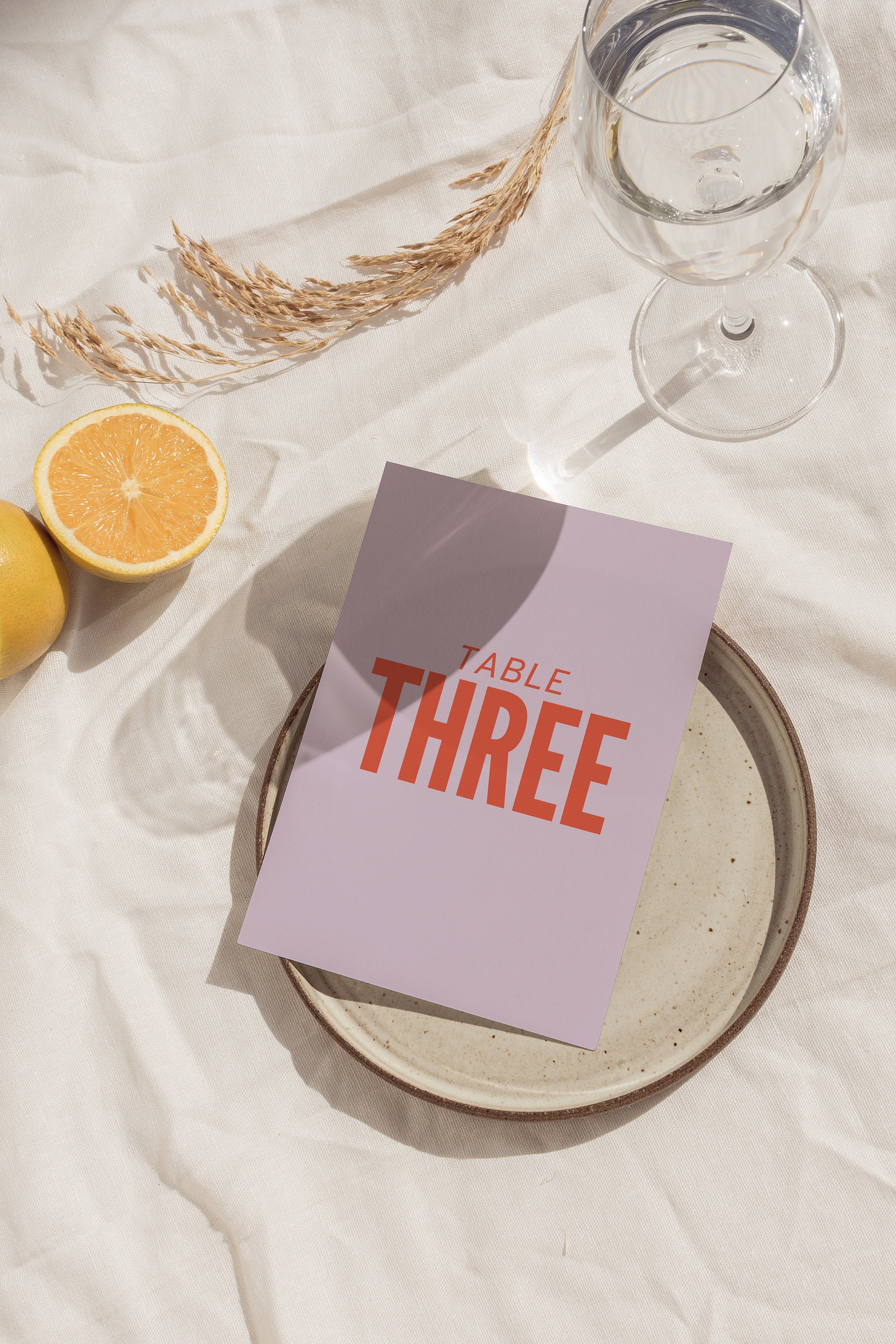W06 - Modern Wedding Table Numbers Template - Colorful Fun Retro ...
