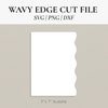 Wavy Cut File Digital Download Wavy SVG Wavy PNG DXF Editable Svg ...