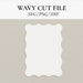 Wavy Cut File Digital Download | Wavy SVG | Wavy PNG| DXF | Editable ...