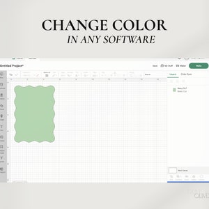 Wavy Cut File Digital Download | Wavy SVG | Wavy PNG| DXF | Editable ...