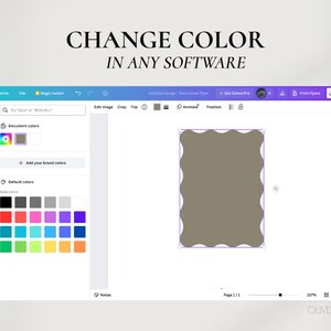 Wavy Cut File Digital Download | Wavy SVG | Wavy PNG| DXF | Editable ...