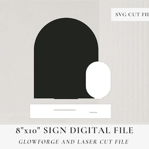 8x10" Half Arch Sign Digtal File | Wedding Table Number | Business Sign ...