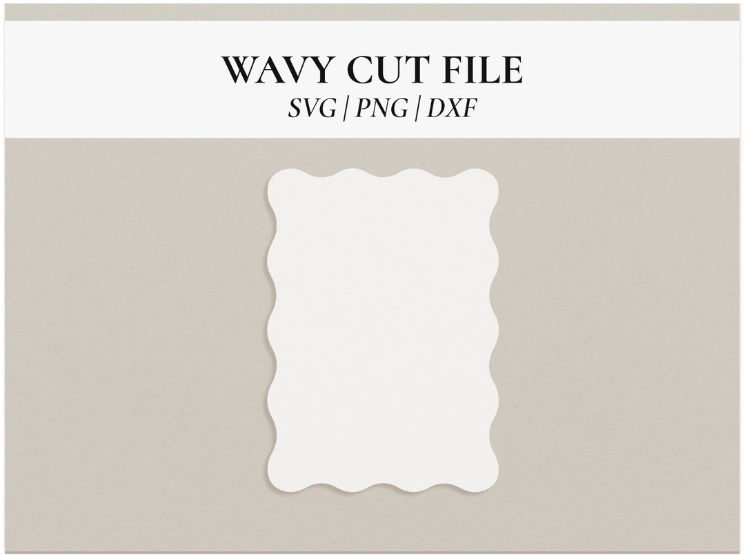Wavy Cut File Digital Download | Wavy SVG | Wavy PNG| DXF | Editable ...