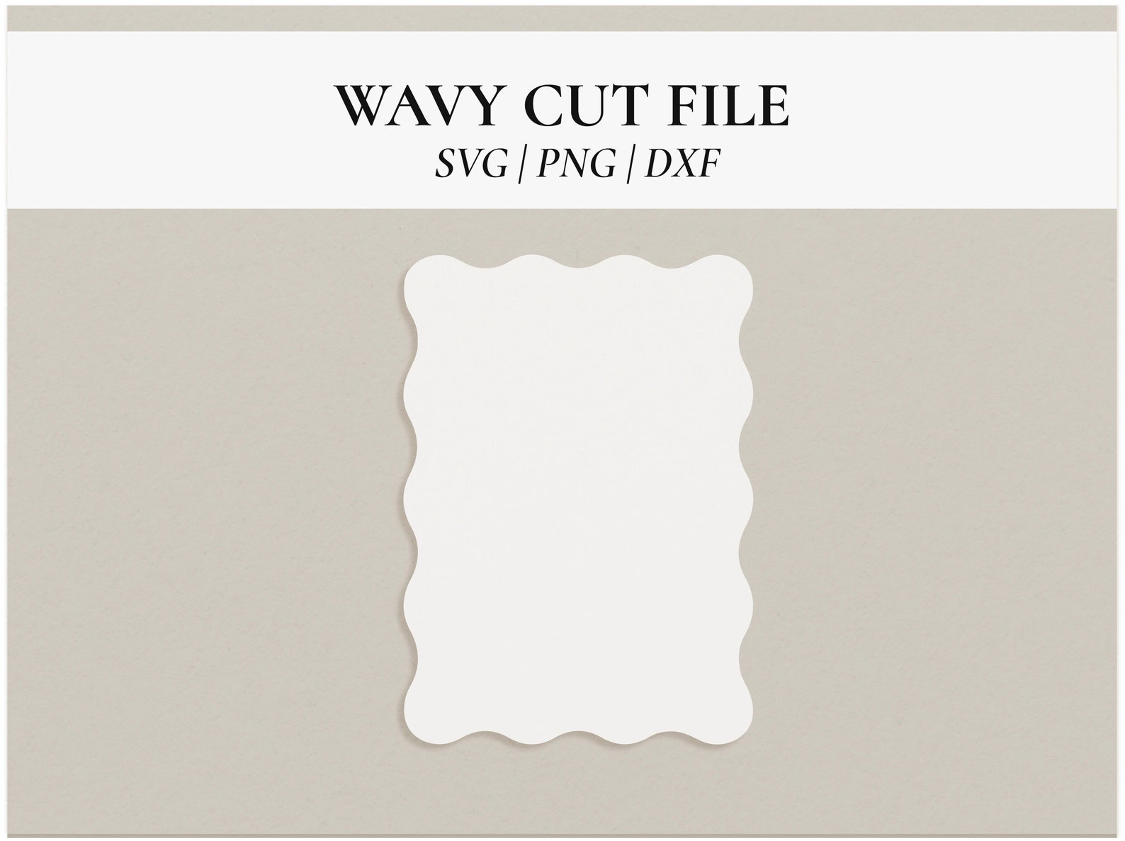 Wavy Cut File Digital Download | Wavy SVG | Wavy PNG| DXF | Editable ...