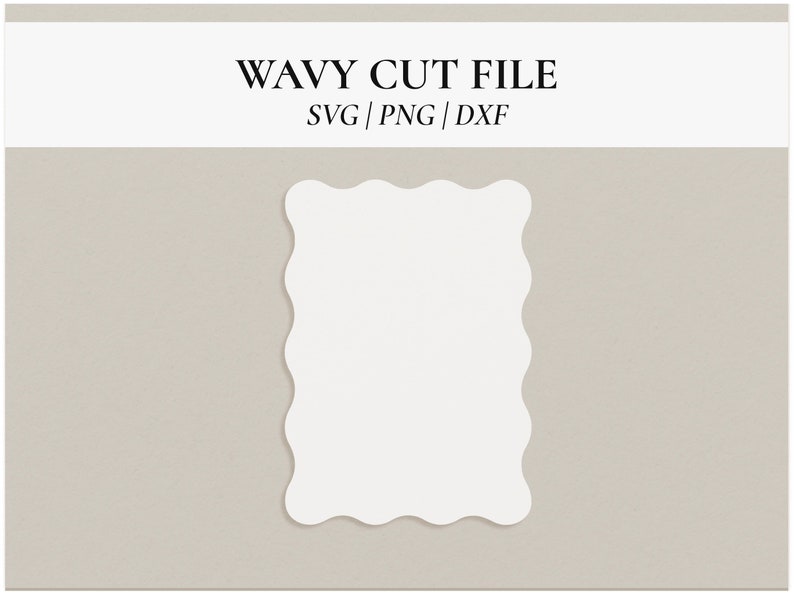 Wavy Cut File Digital Download | Wavy SVG | Wavy PNG| DXF | Editable ...
