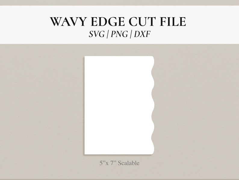 Wavy Cut File Digital Download | Wavy SVG | Wavy PNG| DXF | Editable ...