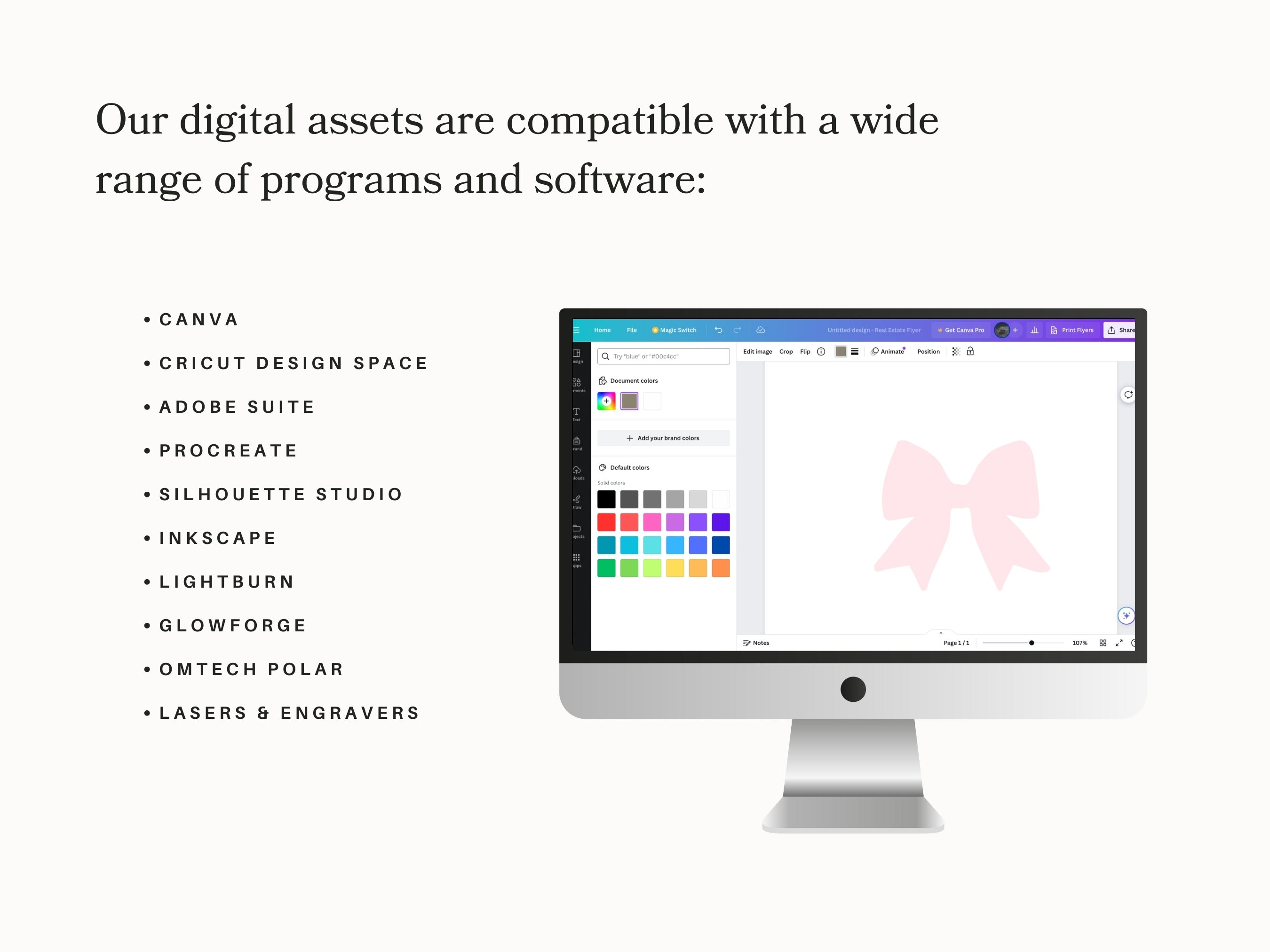 Bow Cut File Digital Download | Bow Template | Bow Menu | Bow Place ...