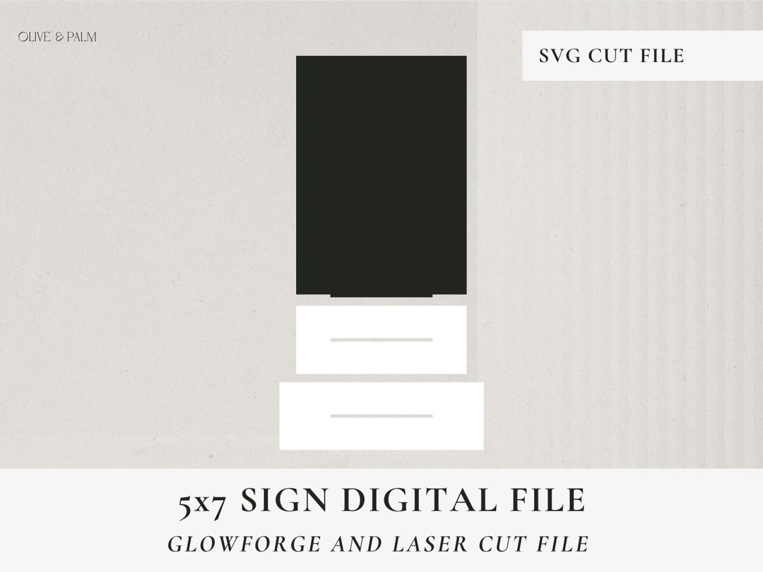 5x7" Rectangle Sign Digtal File | Wedding Table Number | Business Sign ...