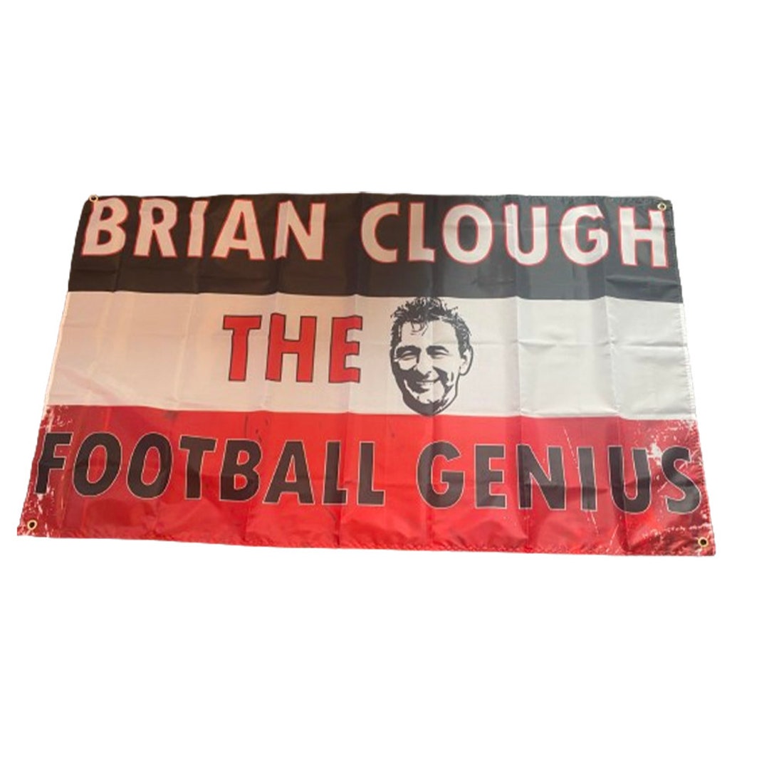 Nottingham Forest Inspired 5x3ft Flag Brian Clough the Football Genius ...