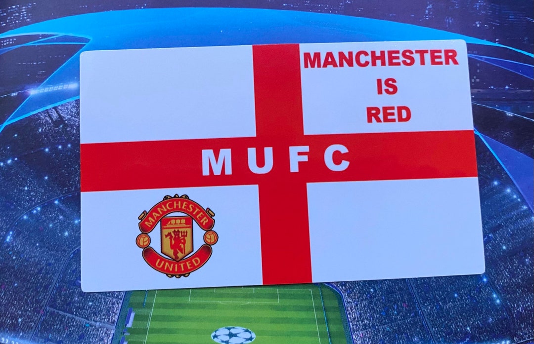 Man Utd England Flags Stickers / Manchester is Red Ultras / - Etsy