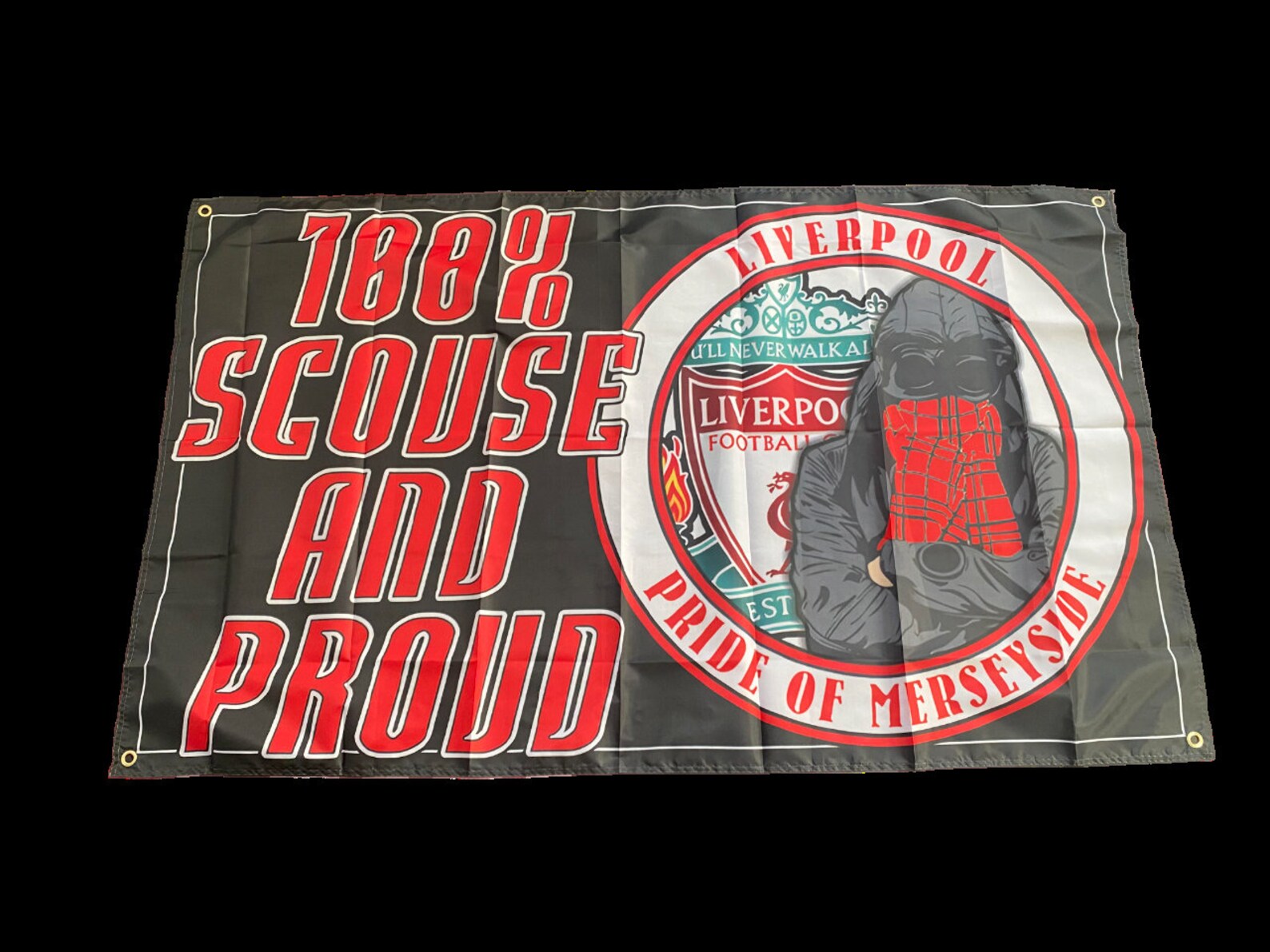 100% Scouse & Proud 5x3ft Flag Inspired by Liverpool Away - Etsy