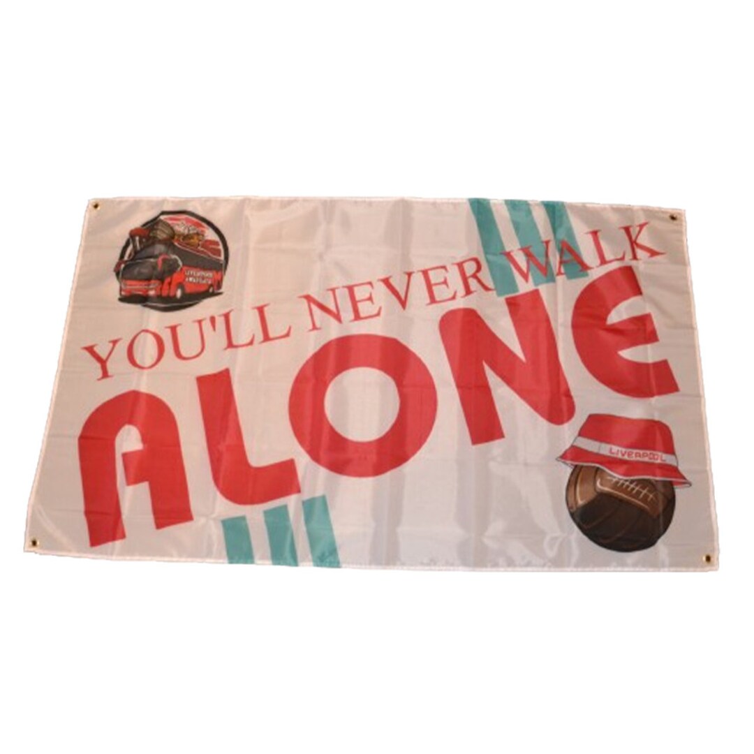 You'll Never Walk Alone 5x3ft Flag Inspired by Liverpool, LFC, Casuals ...
