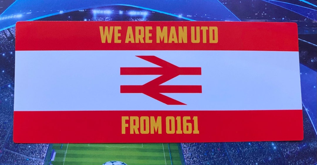 We Are Man Utd From 0161 Ultras-style Away Day Stickers - Etsy