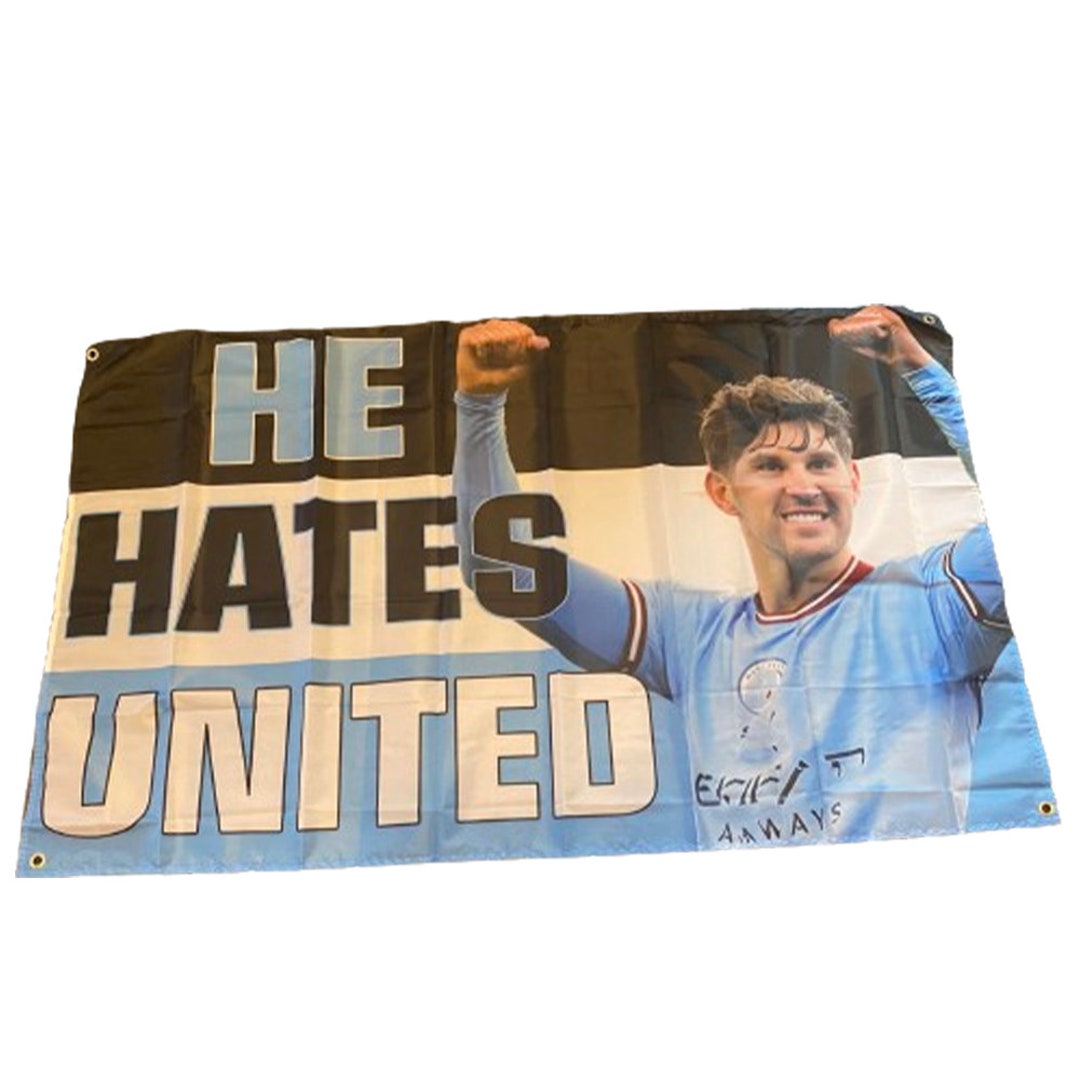 Jonny Stones Hates United 5x3ft Flag Inspired by Manchester - Etsy