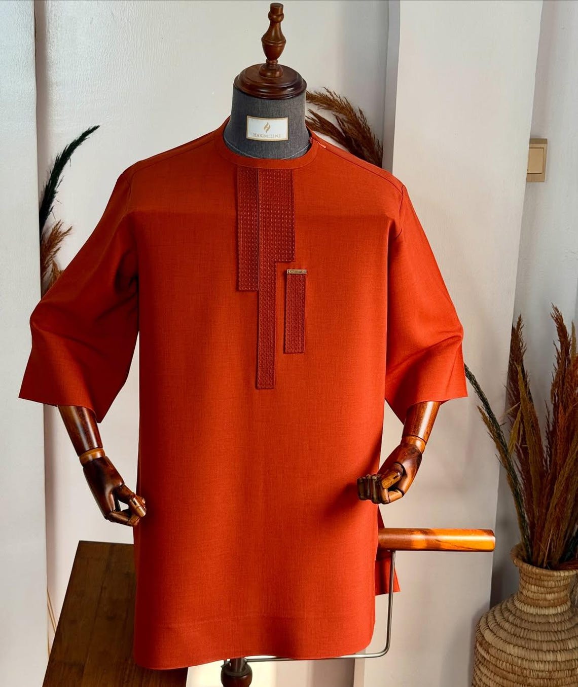 Nigerian Custom African Men's Kaftan Set: Danshiki Top & Pant - Lagos ...